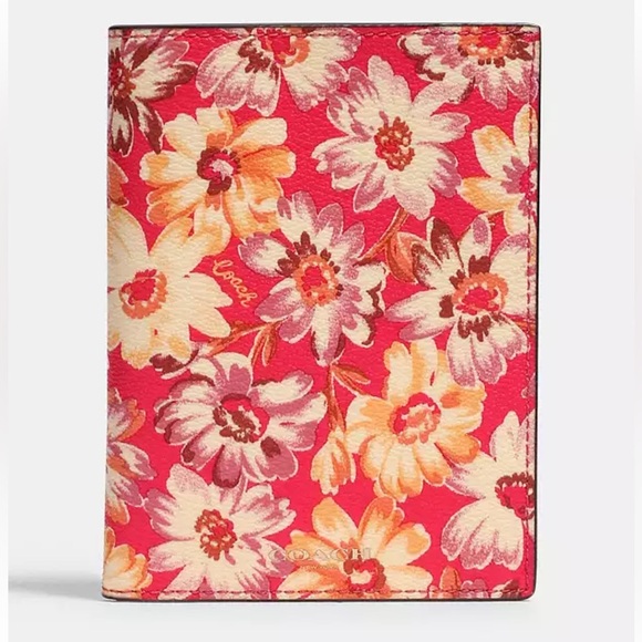 Coach | Accessories | Coach Passport Case Wvintage Daisy Script Print ...